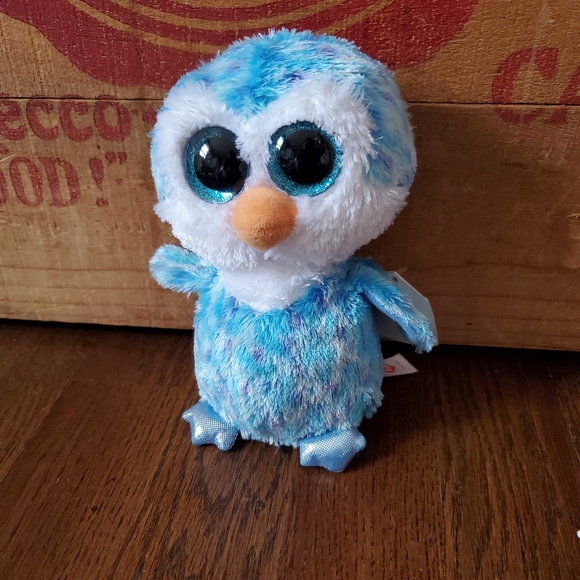 Ty | Toys | Ty Beanie Boo Blue Penguin Ice Cube | Poshmark